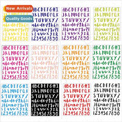 Vinyl Alphanumeric -Adhesive Colorful Rainbow PVC Mailbox Nu