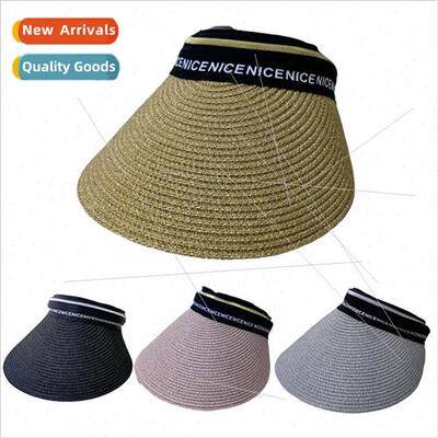 New sun-shading sunscreen hat female Korean  of the hollow t