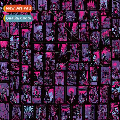 72 -repeating dark tarot psychedelic stickers diy notebook h