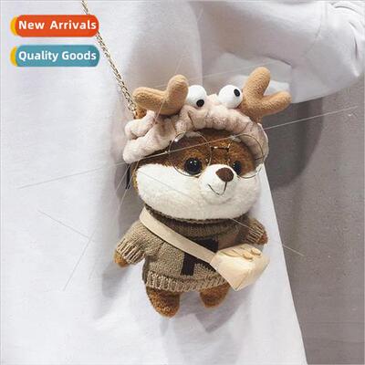 2022 new cute bear doll bag fall and winter plush small bag
