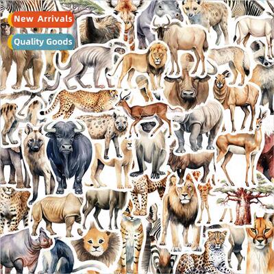 50 cartoon African animal graffiti stickers decoration guita