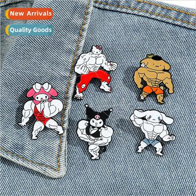 Cartoon creative personality spoof muscle slugger Sanrio bro