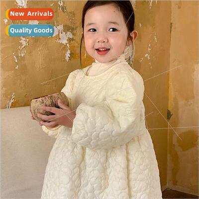 2023 fall and winter new Korean girls princess dress long  Y