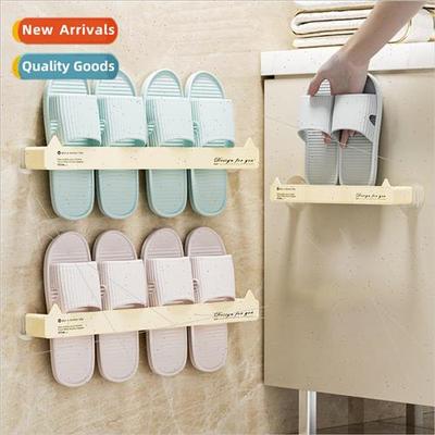 Toilet shoe draining rack srage artifact shelves wall-mounte