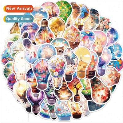 50 light bulb in the world stickers personalized decorative