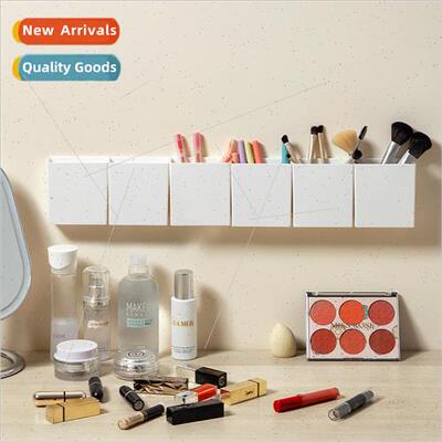 Wall-mounted makeup tool organizer office stationery organiz