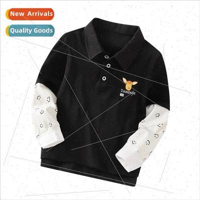 2023 new boys cotton T-shirt childrens elementary school stu