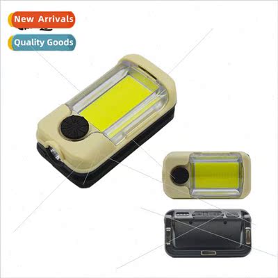 Outdoor USB rechargeable flashlight red light warning emerge