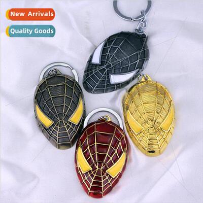 Movie Avengers  jewelry Spider-Man mask keychain pendant car