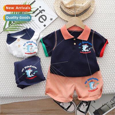 Boys summer suit 23 new 适用eign baby summer clothes childre