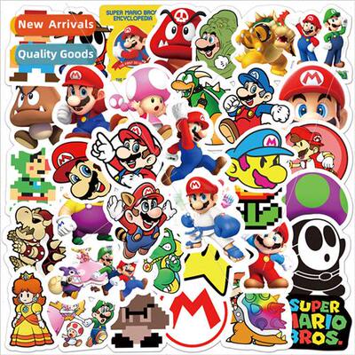 50 new Mario graffiti stickers personalized motorcycle troll