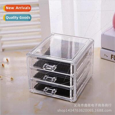 Multi-layer small three drawers with drawer desktop organize