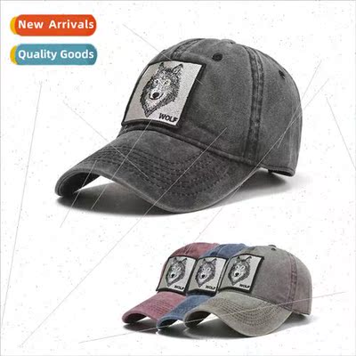 Embroidered animal cotton baseball cap men and women cartoon