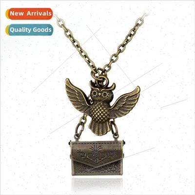 Jewelry Acceptance Envelope Owl Necklace 游戏王积木项链吊坠