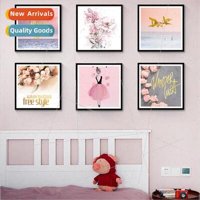 CH39070AB Pink Ocean Decoration Painting Bedroom Cartoon Wal