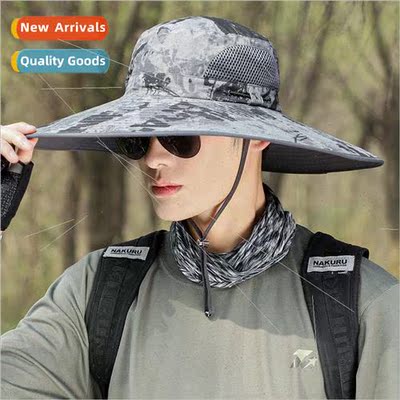 Hat mens summer outdoor large-brimmed sun hat leisure outing