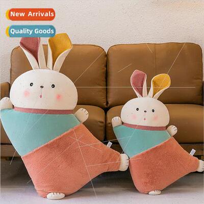 Cartoon beckoning rabbit plush toy doll large bed sleeping p