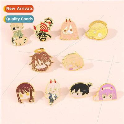 Chainsaw Man Brooch Bakuji Paiva Cartoon Character Pin Metal