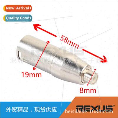 New zinc alloy 3-pole XLR male ca to RCA female audio adapte