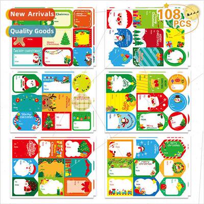 Christmas  Name Stickers -Adhesive Christmas  Labels Christm