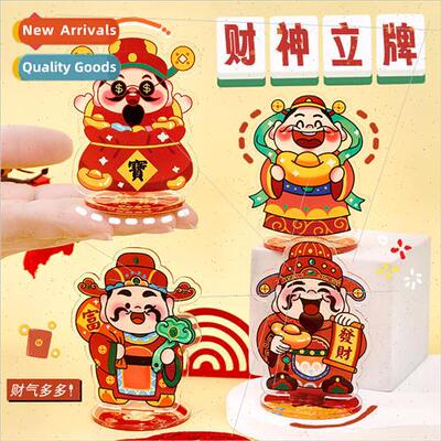 Creative God of Wealth Standing Cute New Year Wish God of We