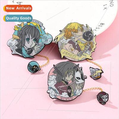 Ghost Destruction Blade Brooch Japanese Manga Tomioka Yoshit
