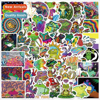 50 cartoon psychedelic aesthetics frog graffiti stickers sui
