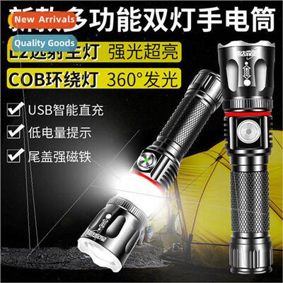 Dry battery model LED flashlight Multi-function USB recharge
