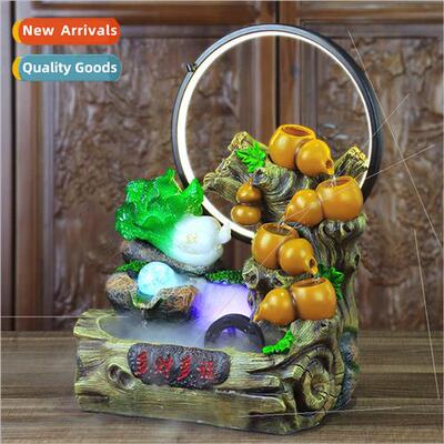 Creative desktop imitation wood home five blessings wealth c