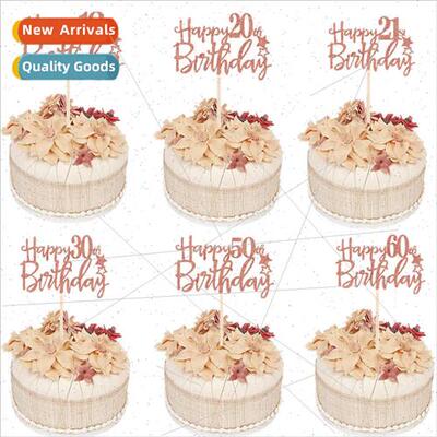 Happy Birthday Cake Insert Plaque Numbers Happy Birthday Dec