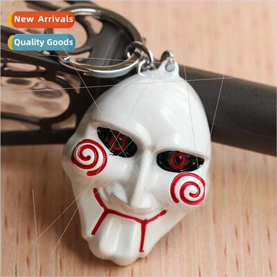 Movie Peripherals SAW Chainsaw Mask Keychain Alloy Jewelry P