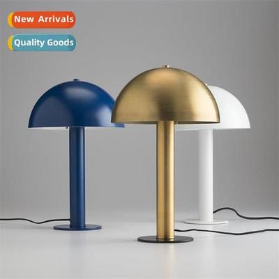 Scinavian metal creative blue gold mushroom art table lamp m