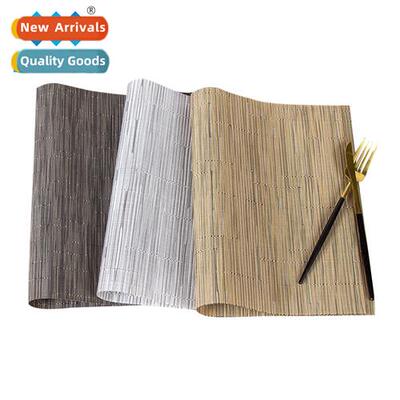 PVC placemats hotels pure color messy knting an style insula