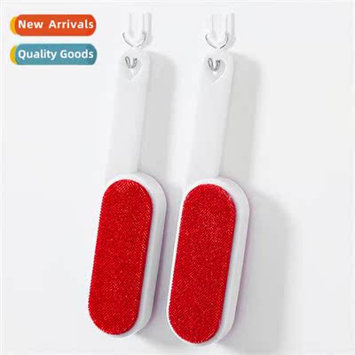 Double-sided electrostatic brush clothing tweed coat lint re