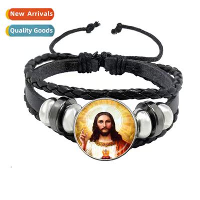 Accessories Black and Pink Lear Bracelet Timeless Gemste Bra