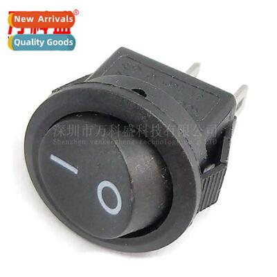 Black Boat S 2-Pin 2-Posi Round Rocker S 3A/250V 6A/125V Sub