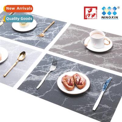 Placemats an marbled PVC jacquard woven placemats table insu