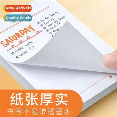 Whe sticky notes tearable blank draft book portable n-adhesi