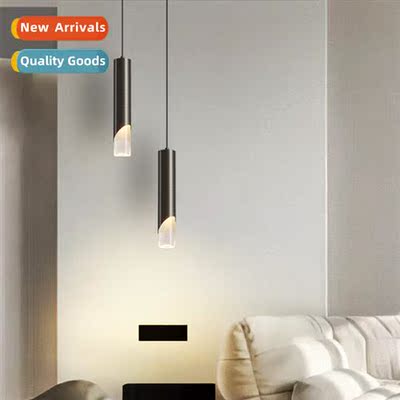 Master bedroom bedside chelier copper light luxury minimalis