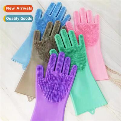 Dishwashing Gloves Kchen Scrubbing Silice Cleaning Gloves He