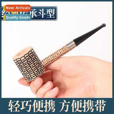 New Imati Corn PipePortable Green Oreg Solid Wood Pipe 3mm F