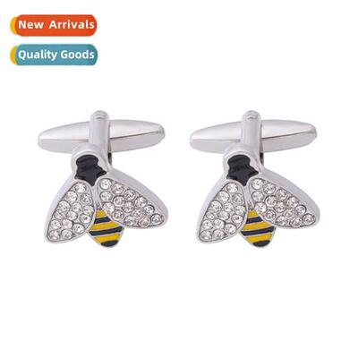 Europe and  Uned States bee cufflinks Czech rhineste cufflin