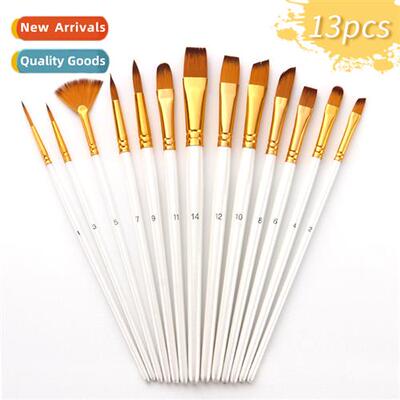 13 Pearlescent Blue Nyl Hair Combo Student Watercolor Brush