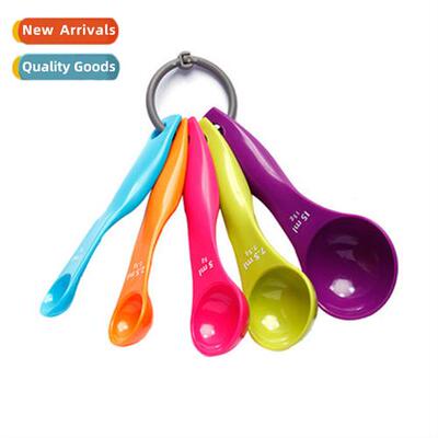 Baking Tools Plastic wh Scale Colorful Measuring Spo 5 Pcs S