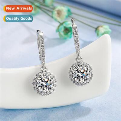 court style earrings female luxury round zirc earrings tempe