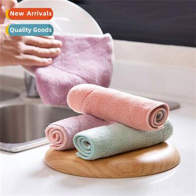 Scandinavian color absorbent dishcloth thickened tablecloth