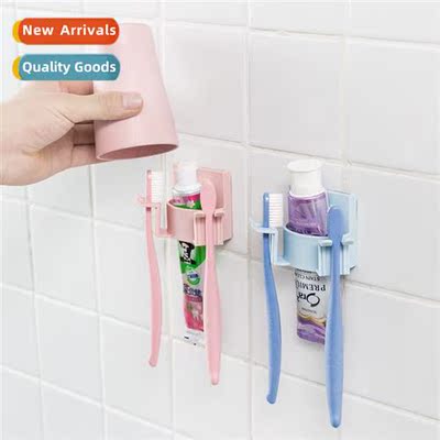 A2635 Toothpaste Box Shelf Bathroom Sucti Cup Shelf Plastic