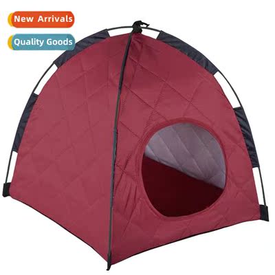 Pet Tent Small Cat Cage Dog Cage Thickened  Warm Foldable  E
