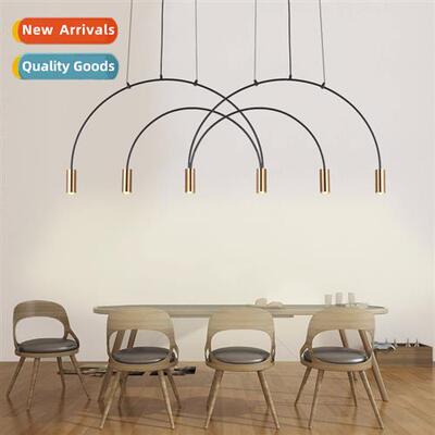 Scinavian -modern light luxury minimalist guest dining room