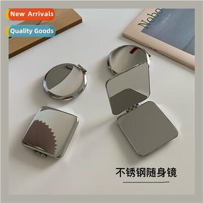 South Korea ins niche portable stainless steel folding mirro